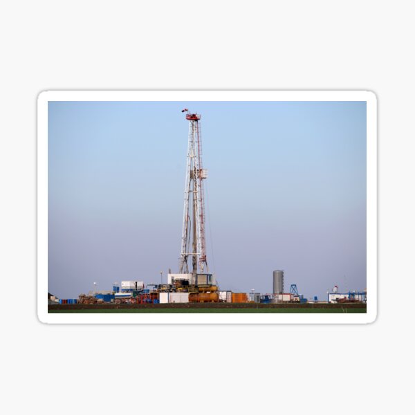 "Oil and gas drilling rig in oilfield mining industry" Sticker for Sale ...