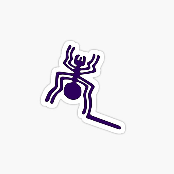 "Nazca Spider - Patterned" Sticker by kernowerno | Redbubble