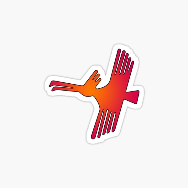 "Nazca Bird - Patterned" Sticker by kernowerno | Redbubble