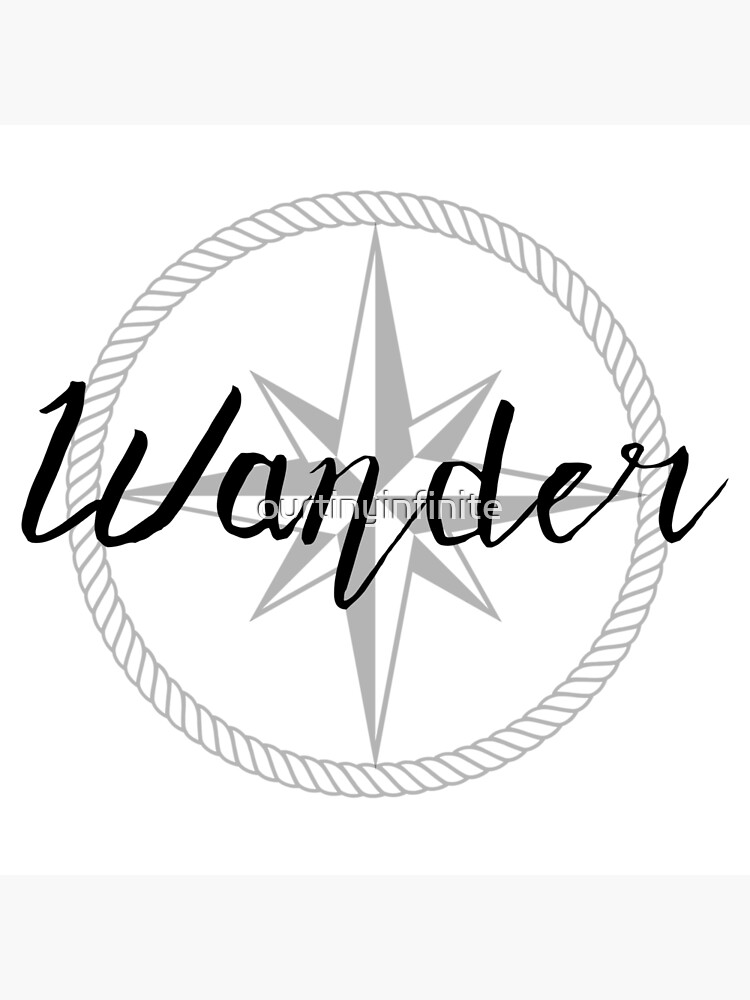 "Wander - compass" Poster for Sale by ourtinyinfinite | Redbubble