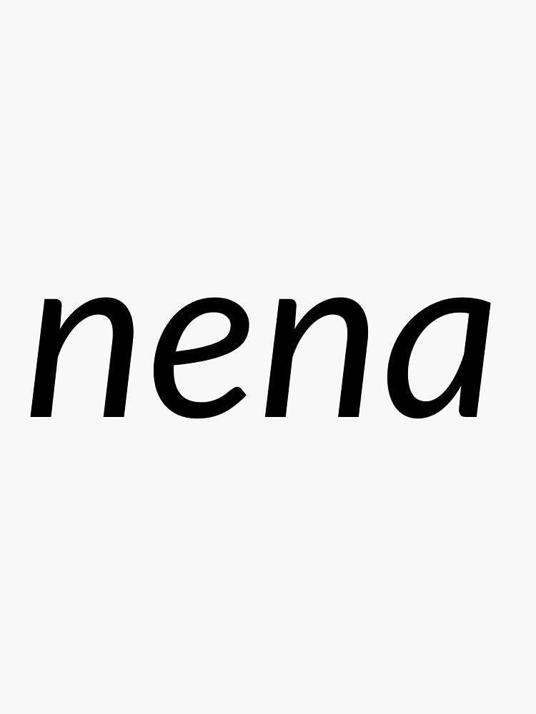 "nena" Sticker by nataliadsou | Redbubble