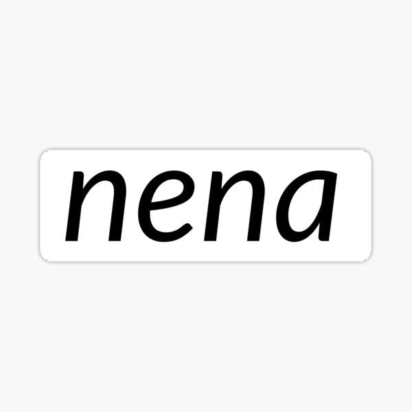 "nena" Sticker by nataliadsou | Redbubble