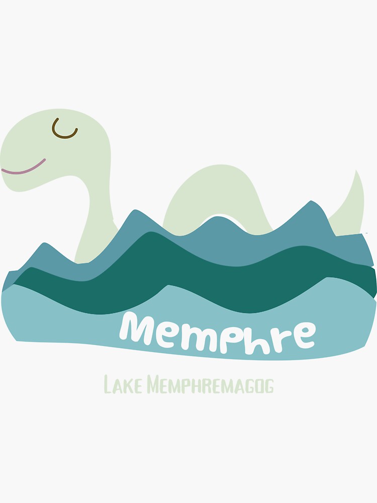 "Memphre the Lake Memphremagog Monster" Sticker for Sale by ...