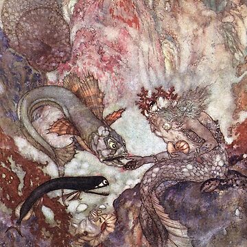 "The Merman King by Edmund Dulac" Postcard for Sale by vintage-art ...