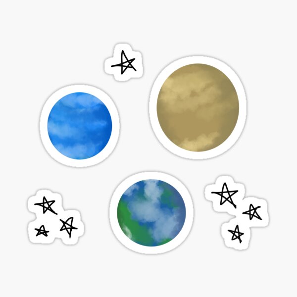"Planets" Sticker for Sale by stckrGOD | Redbubble