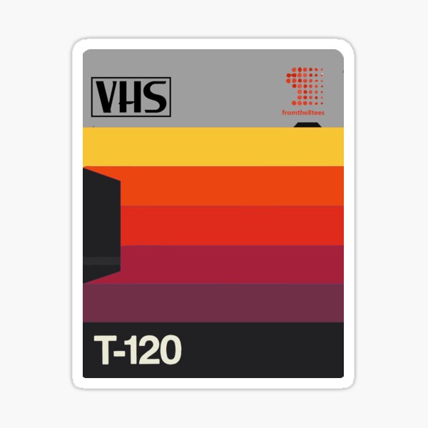 "Retro VHS Tape 80's Aesthetic" Sticker for Sale by FromThe8Tees ...