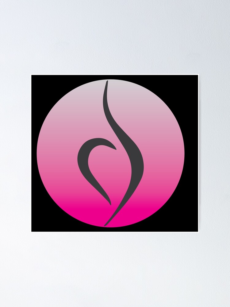 Póster «Símbolo neda en rosa» de GooseStudiosCo | Redbubble