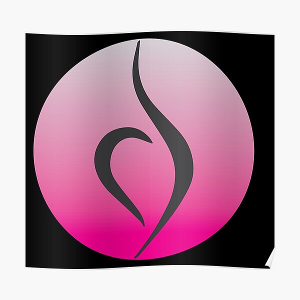 Póster «Símbolo neda en rosa» de GooseStudiosCo | Redbubble