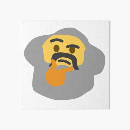 "Thinking Marx Emoji" Art Board Print for Sale by wklnd | Redbubble