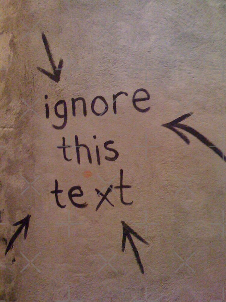 "NYC Graffiti Art | Ignore this Text iPhone & Android Skins" Sticker ...