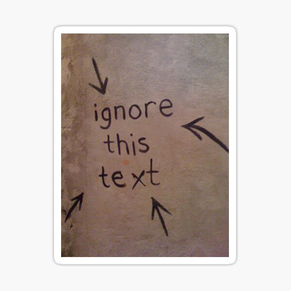 "NYC Graffiti Art | Ignore this Text iPhone & Android Skins" Sticker ...