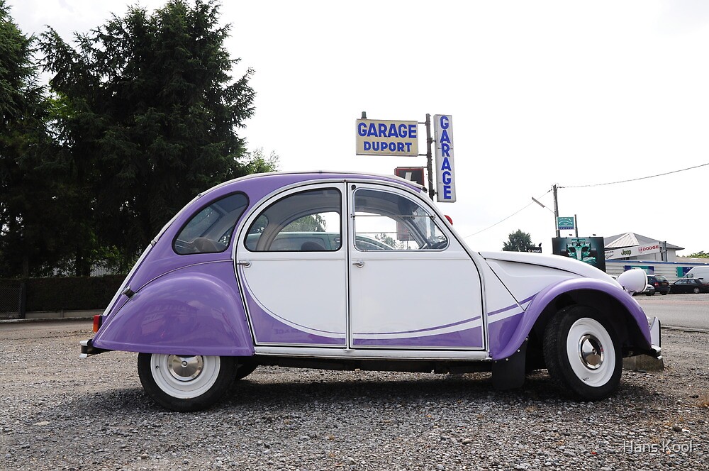 "Citroen 2CV in Milka Colours" by Hans Kool | Redbubble