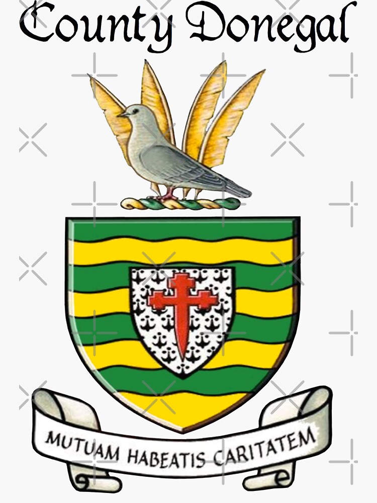 "County Donegal Ancient Crest" Sticker for Sale by danastuff | Redbubble