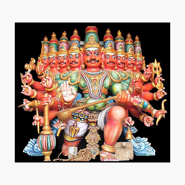 "Ravana Hindu Demon King" Photographic Print for Sale by ...