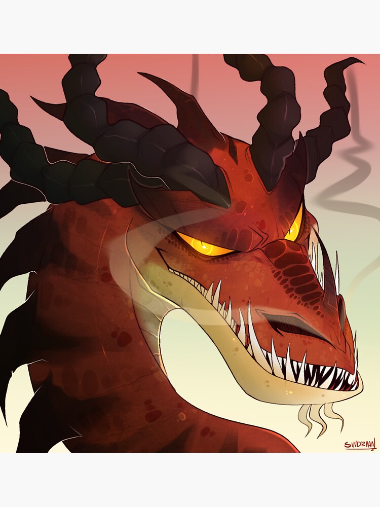 "Hookfang" Sticker for Sale by Sindriian | Redbubble