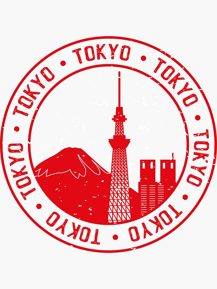 Stamp Tokyo Passport Design Sticker For Sale By Kleinjenny Redbubble