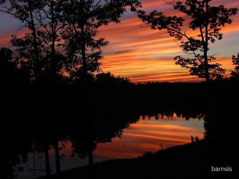 "June Sunset Reflections" by barnsis | Redbubble