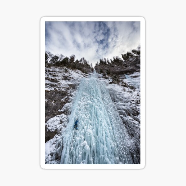 "Ice climbing" Sticker by odradek | Redbubble