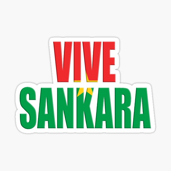 "Vive Sankara" Sticker for Sale by stuwdamdorp | Redbubble