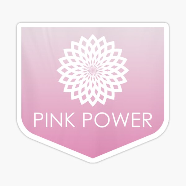 "Pink Power Sticker " Sticker for Sale by TornCity | Redbubble