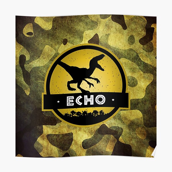 "Velociraptor Squad: Echo Team" Poster for Sale by marslegarde | Redbubble