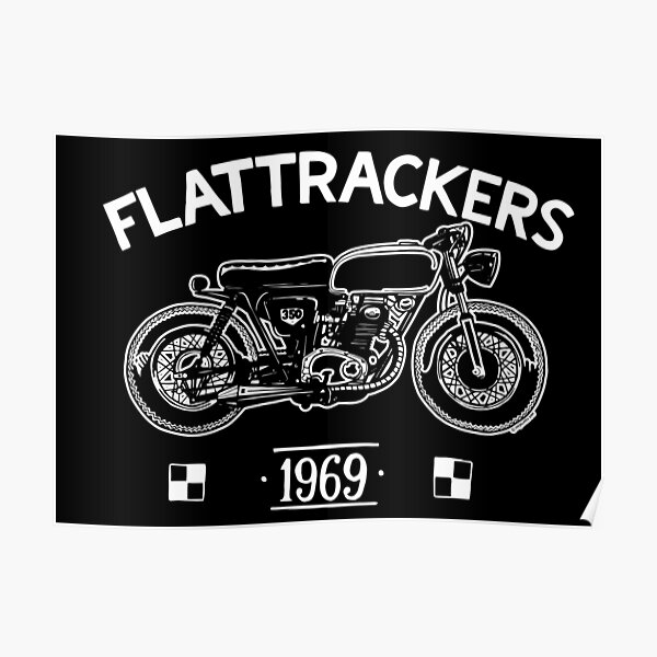 "Flat Trackers (white)" Poster by siege103 | Redbubble