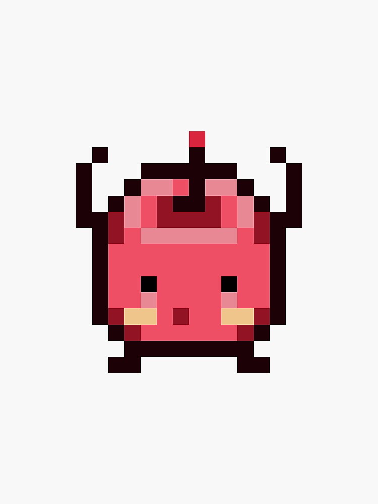 "Red Junimo" Sticker for Sale by BrotherOfPerl | Redbubble