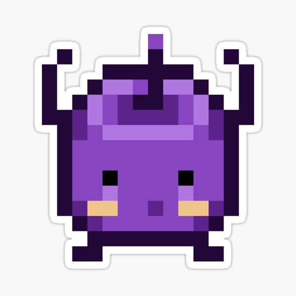 "Purple Junimo" Sticker by BrotherOfPerl | Redbubble