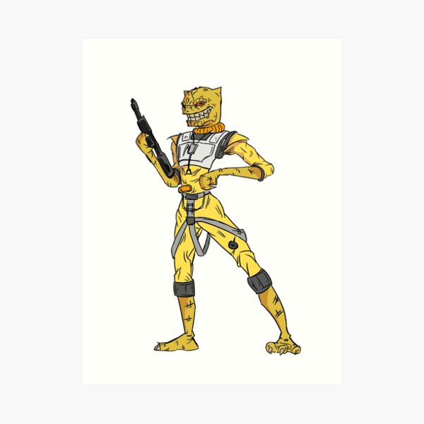 "Bossk" Art Print for Sale by SpookyLuke | Redbubble