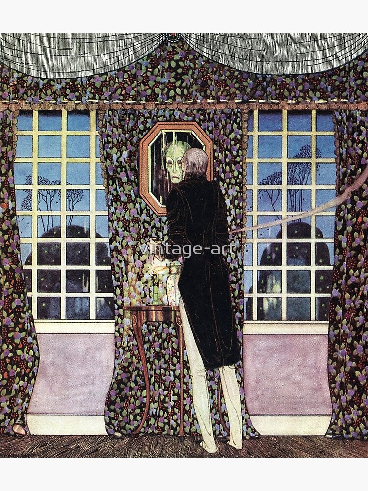 "The Mirror by Kay Nielsen" Art Print for Sale by vintage-art | Redbubble