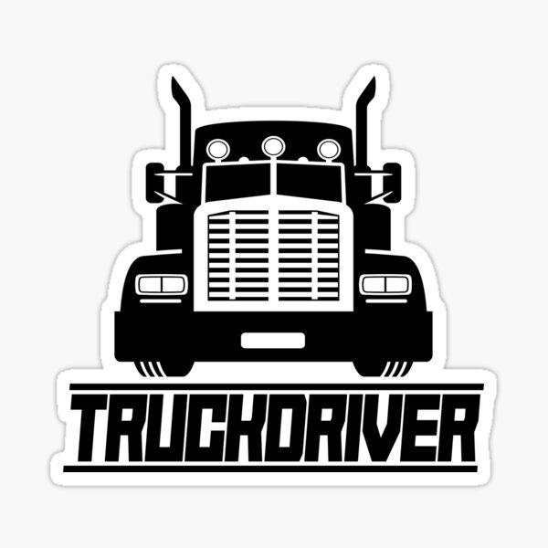 "TRUCK DRIVER" Sticker by DesignDS | Redbubble