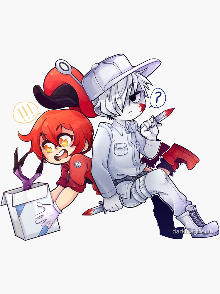 "Cells at Work" Sticker for Sale by darkmagicswh | Redbubble