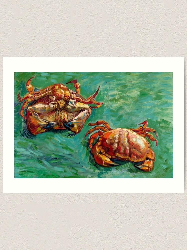 "Vincent Van Gogh - Two Crabs" Art Print for Sale by DejaVuStudio ...