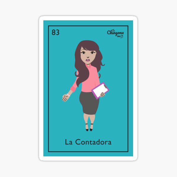 "La Contadora" Sticker by vosio | Redbubble