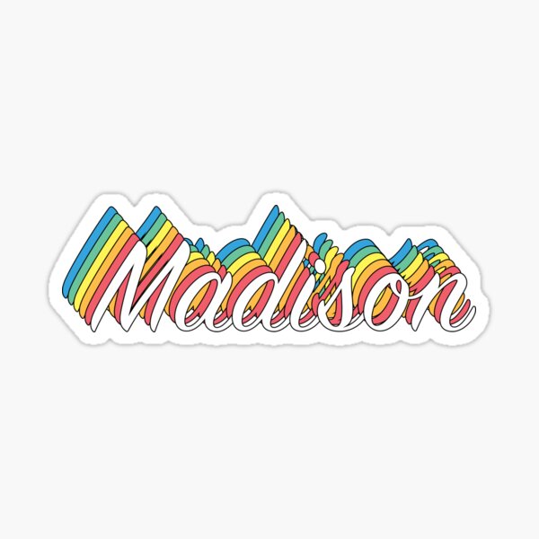 "Madison" Sticker for Sale by BuiceJox | Redbubble