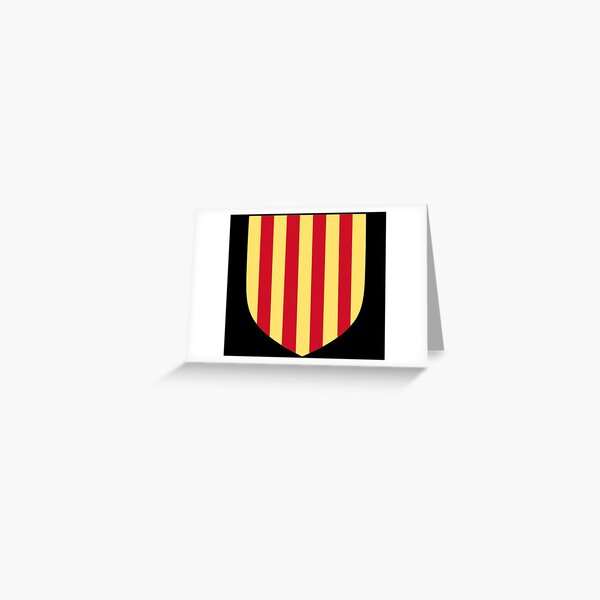 "Aragon Coat of Arms Medieval Heraldry" Greeting Card by ...