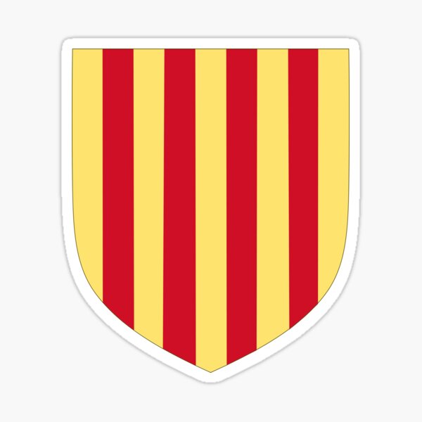 "Aragon Coat of Arms Medieval Heraldry" Sticker for Sale by ...