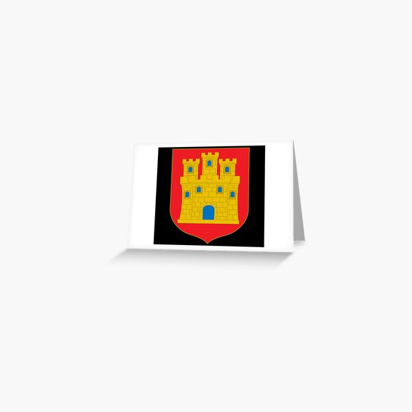 "Castile Coat of Arms Medieval Heraldry" Greeting Card for Sale by ...