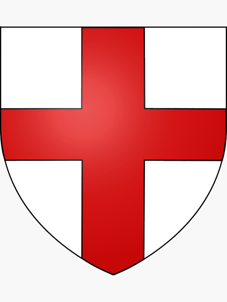 "Genoa Coat of Arms Medieval Heraldry" Sticker for Sale by ...