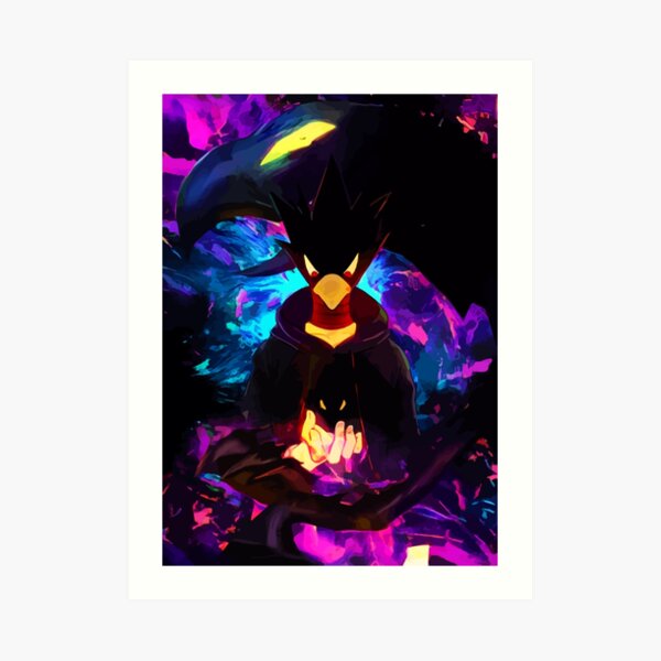 "Neon Raven" Art Print by hustlart | Redbubble