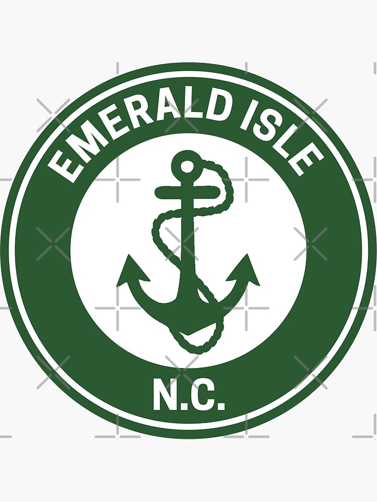 "Emerald Isle North Carolina Anchor " Sticker for Sale by fearcity ...