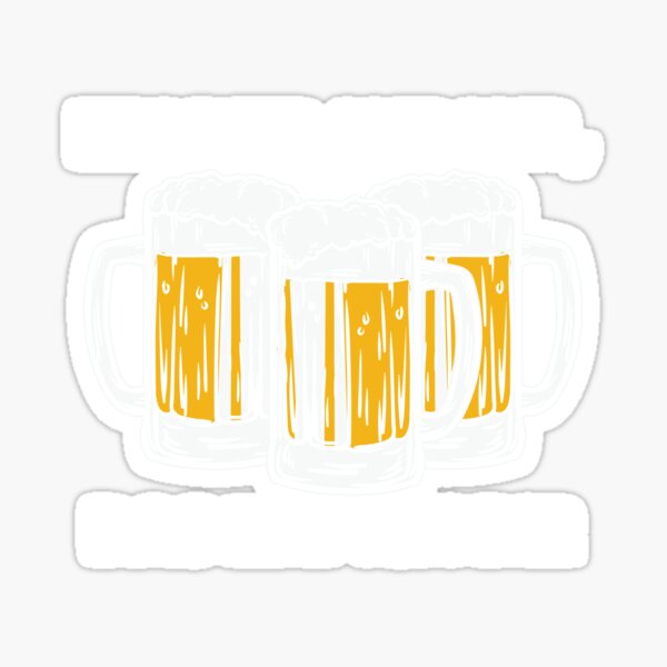 "Beer with me" Sticker for Sale by POSYart | Redbubble