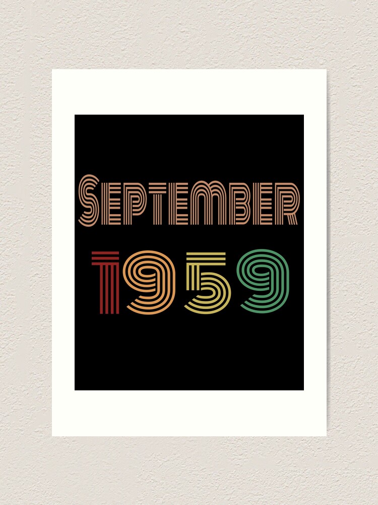 "Happy 60th Birthday, Happy sixties Birthday, born in September 1959 ...