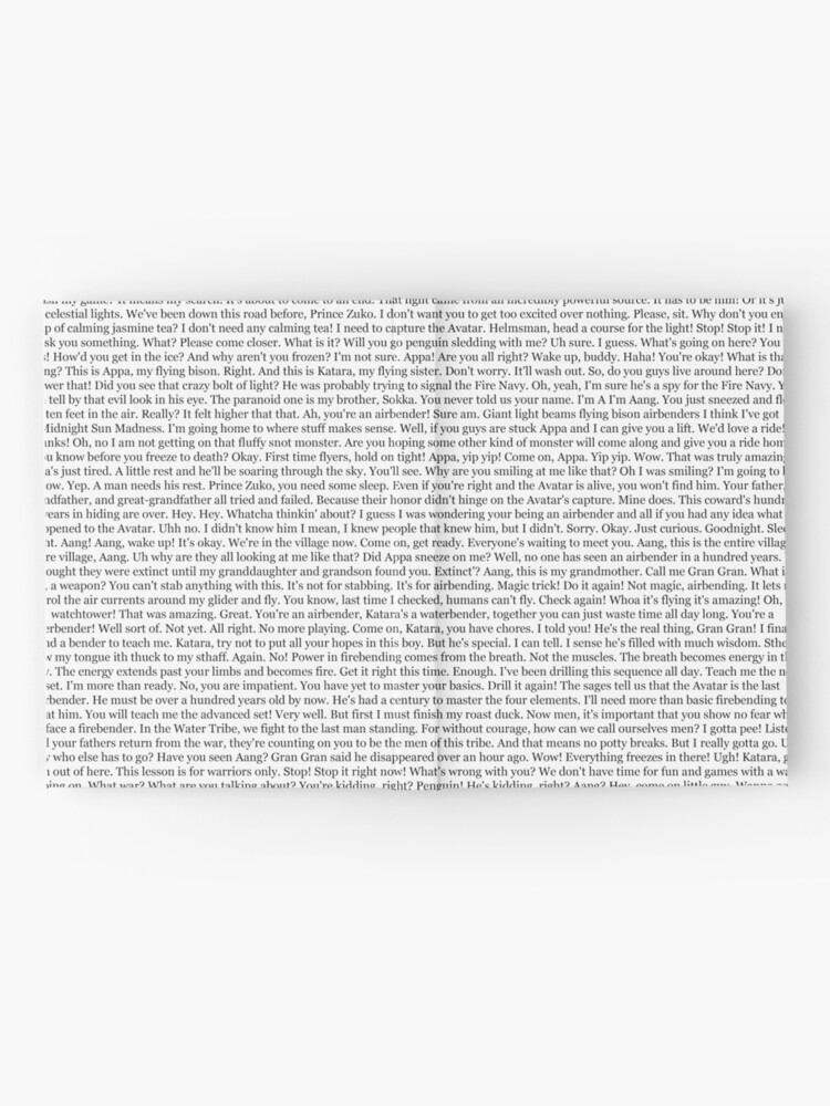 "Avatar The last Airbender - Full script" Journal for Sale by Pun-and ...