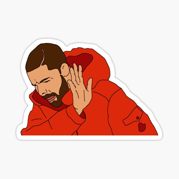 "No Thanks Meme" Sticker by peakednthe90s | Redbubble
