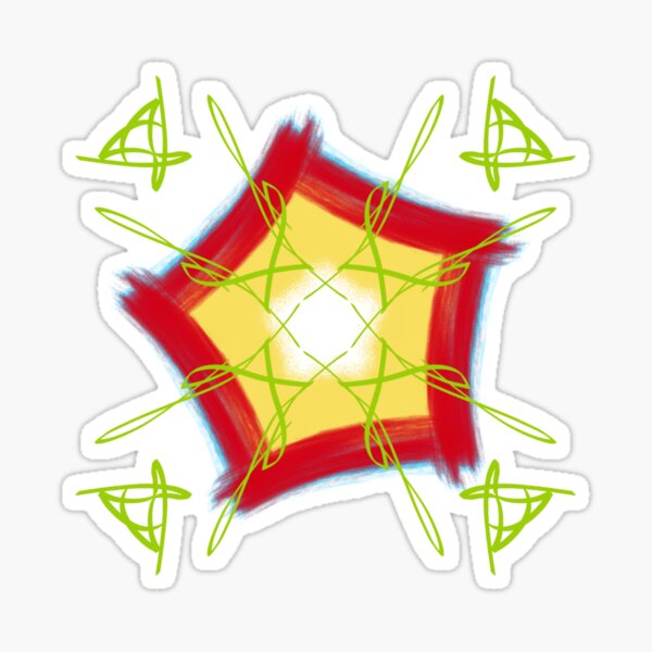 "Inside the pentagon" Sticker by 9circles | Redbubble