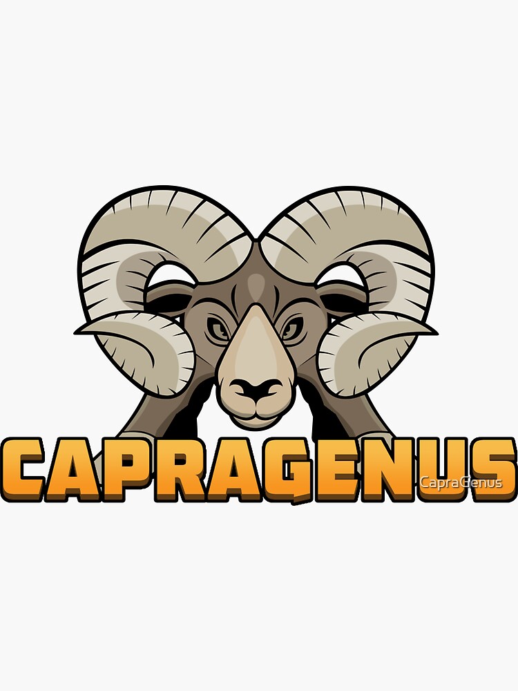 "Capra Genus - Original" Sticker by CapraGenus | Redbubble