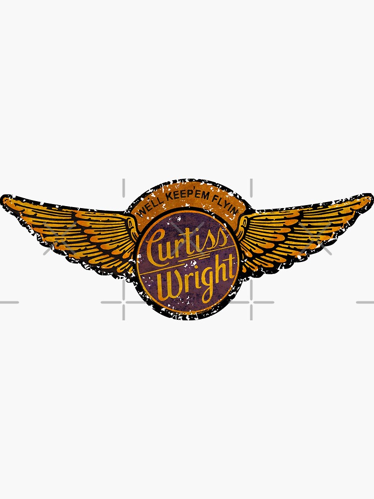 "Curtis Wright Vintage aircraft" Sticker for Sale by Centuryvault ...