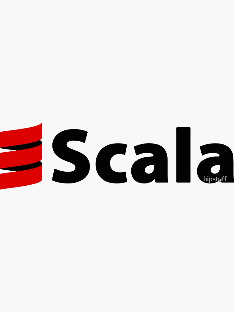 "Scala lang logo - programming language" Sticker for Sale by hipstuff ...