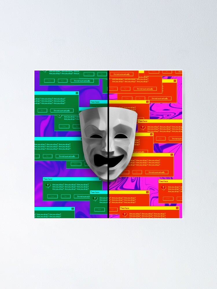 "Two Face" Poster for Sale by ethan-nguyen | Redbubble
